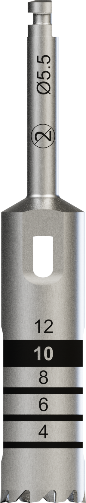 Explantation Drill, short, for Ø 5.5mm, L 37mm, stainless steel Straumann Group